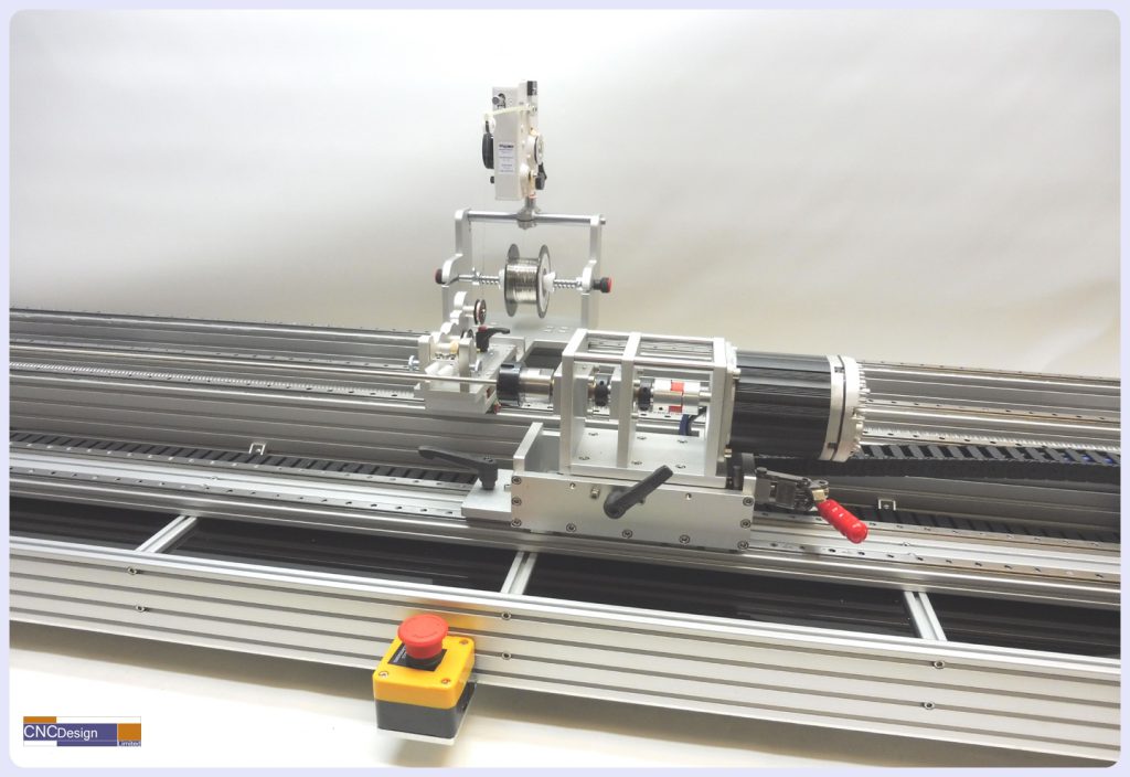 CNC 1600mm Coil Winder With Dual Bobbin Motors - CNC Design Ltd