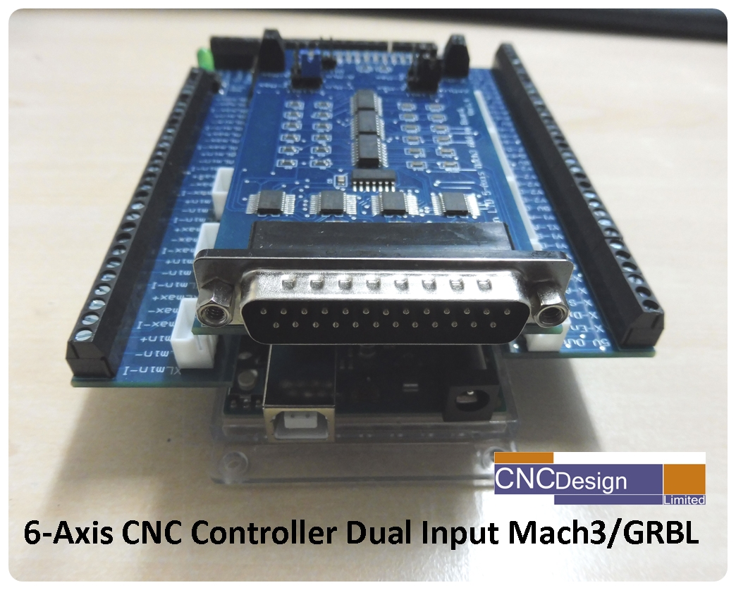 6-Axis Dual Mach3/GRBL CNC Controller - CNC Design Ltd